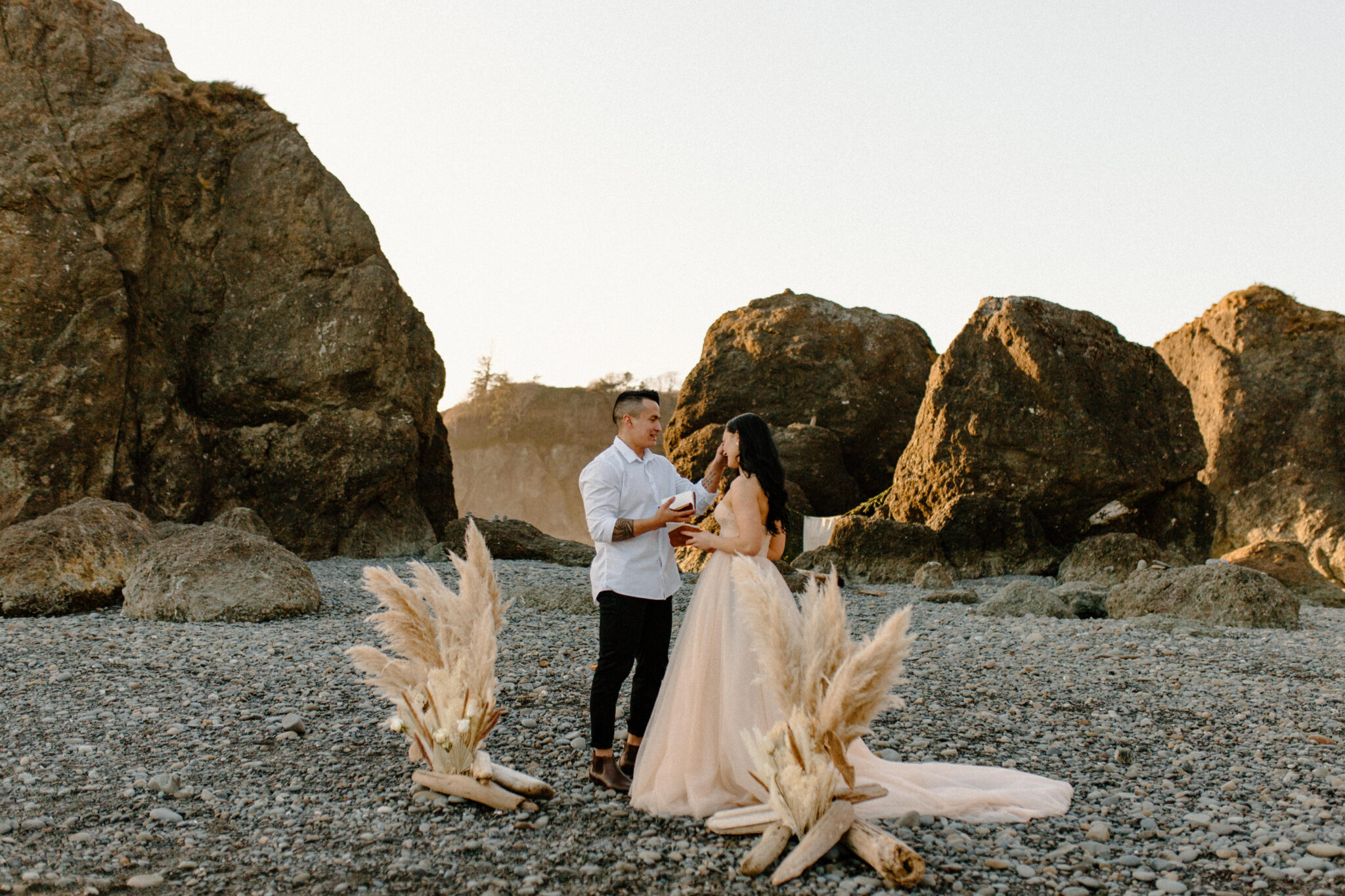 Isaiah and Victoria’s Ruby Beach Elopement in Washington ...